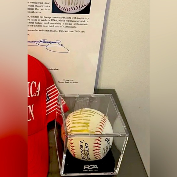 PSA | Other | Donald Trump Signed Autographed Official Mlb Baseball Psa ...